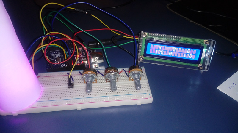 Hub 014 Misturador De Cores Rgb Usando Potenciômetros E Arduino ~ Squids Arduino