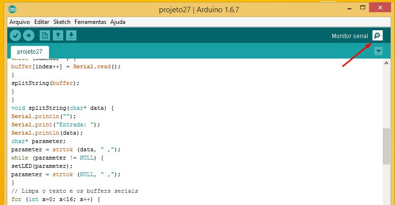 Projeto 27 - Criando cores com Led RGB usando o teclado do computador ~ Squids Arduino